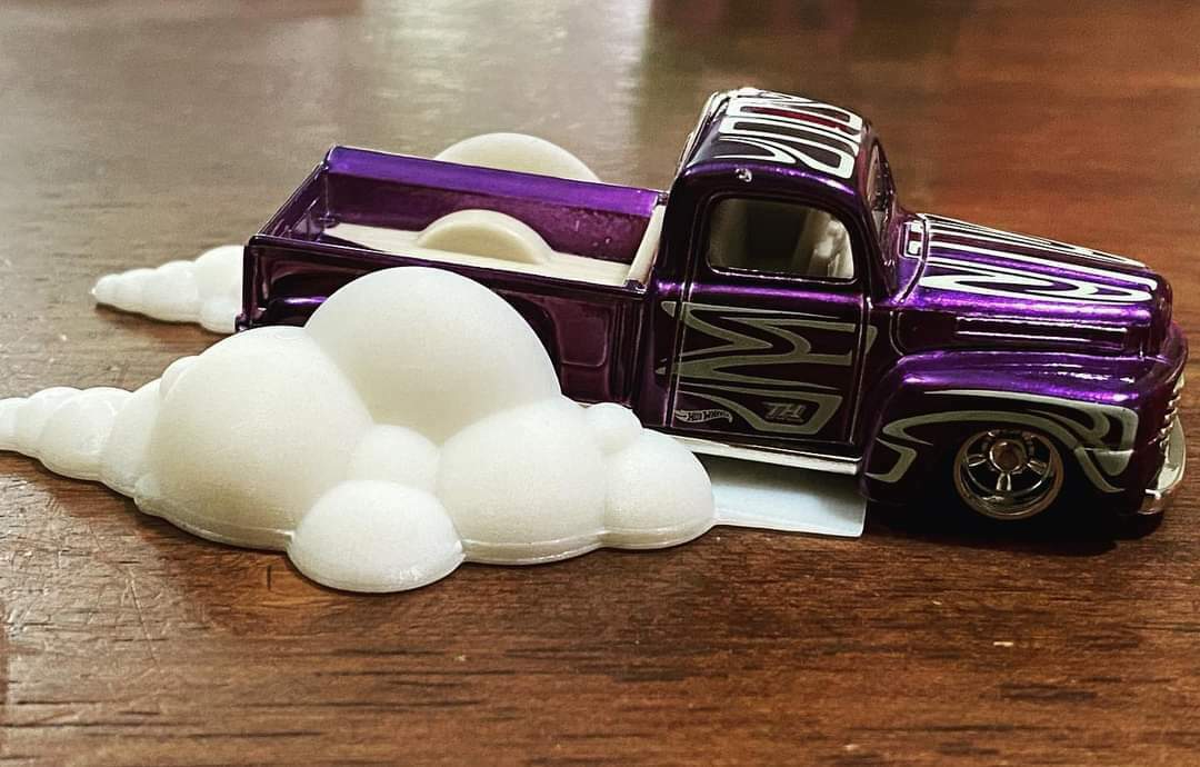 STL file Tyres Burn Out Smoke Effect for Hotwheels 🔥・3D print model to ...