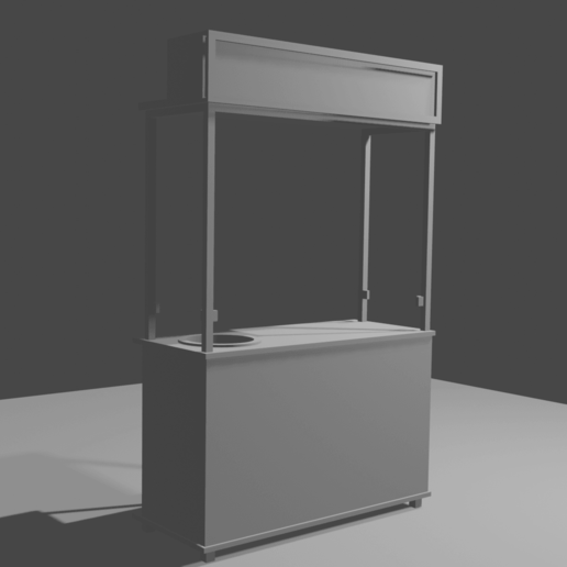 Download free 3D printer templates Street Hawker Stall ・ Cults
