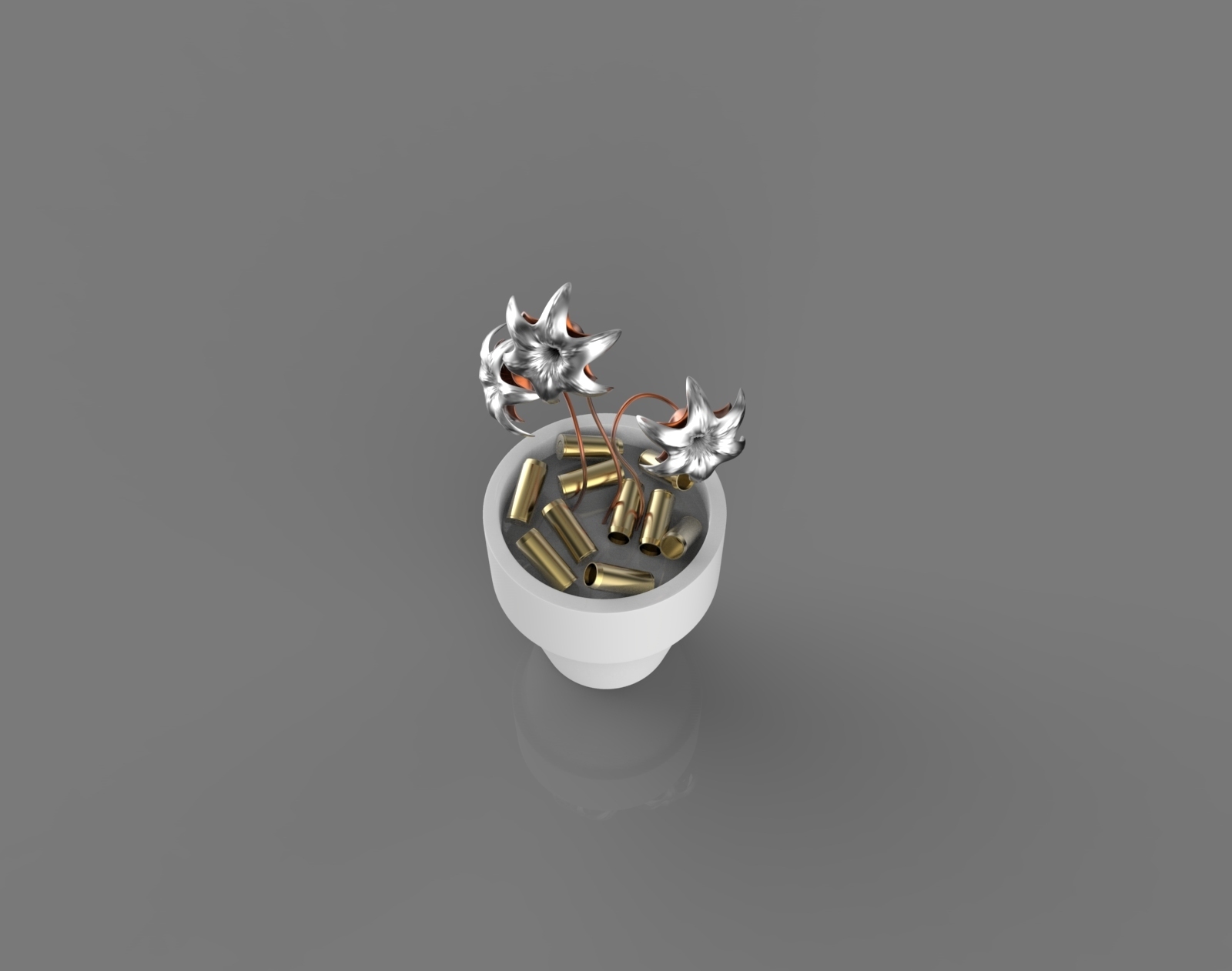 3D file bullet flower 💐・Model to download and 3D print・Cults