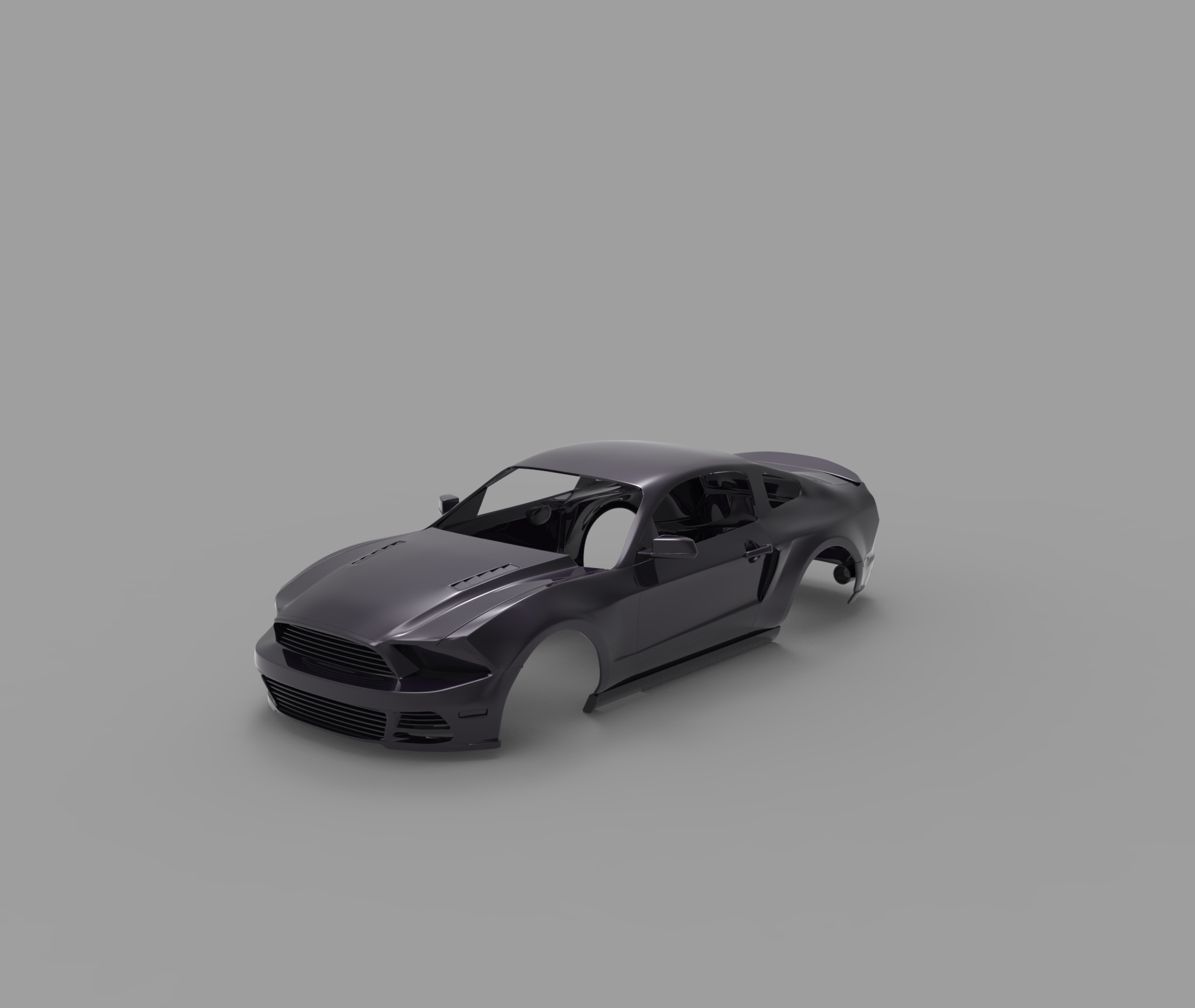 STL file ford mustang 2014 RC body shell 3D print model・3D printing ...