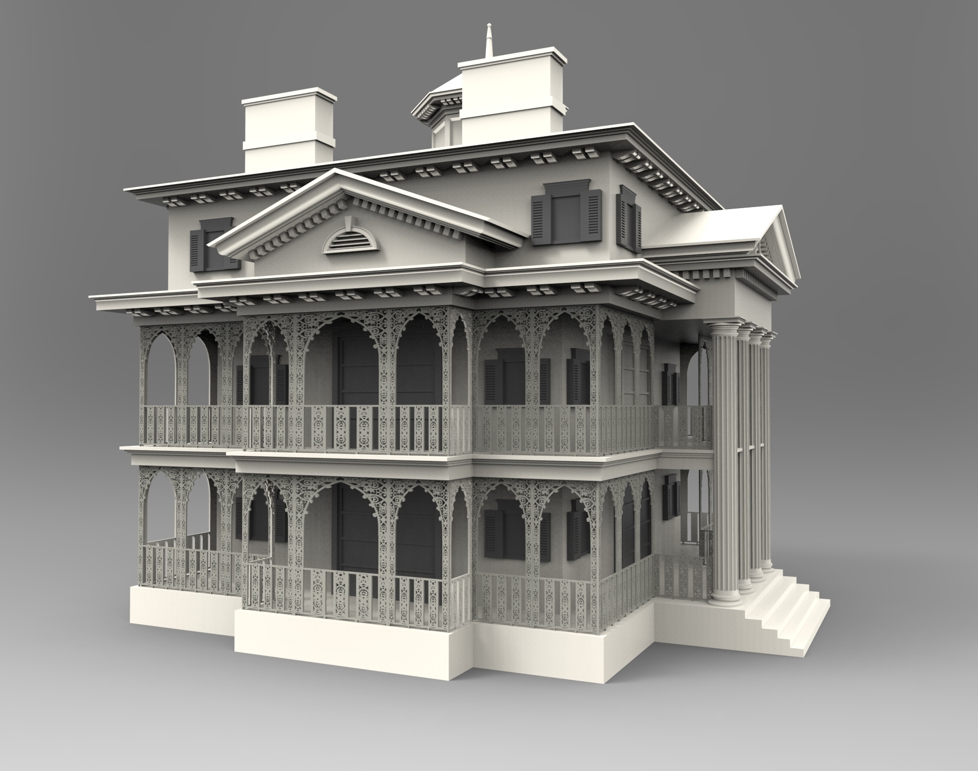STL file Disneyland Haunted Mansion・3D printer design to download・Cults