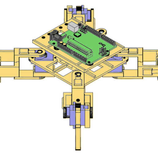 Download free STL file The Spider SP-8 project - Arduino 3D robot ...