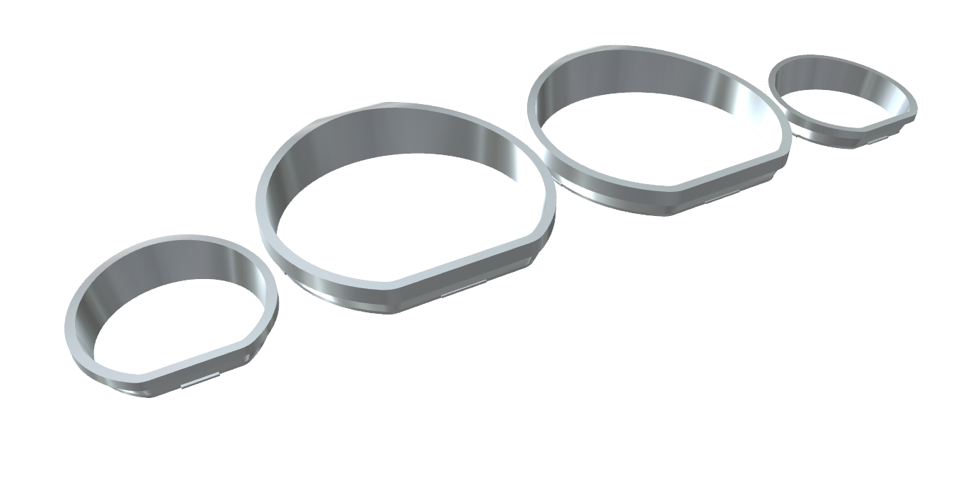 STL file Gauge Dash Dial Rings Bezel Trim Speedometer Frame For BMW E46 ...