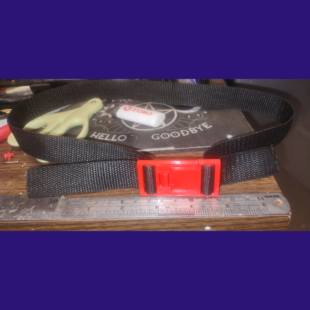 Free 3D file Strap Buckle- Adjustable (slim version, No Supports)・3D ...