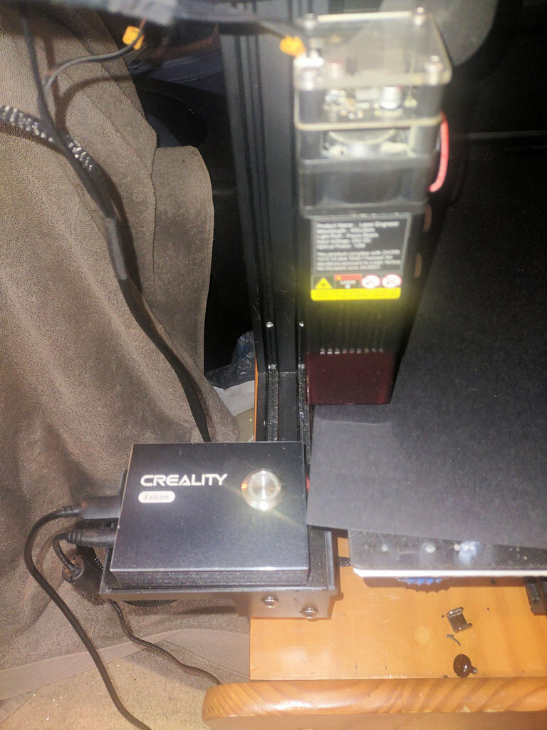 Free 3D file Shelf Mount for Falcon 10W Laser Control Box on Ender 3 V2 ...