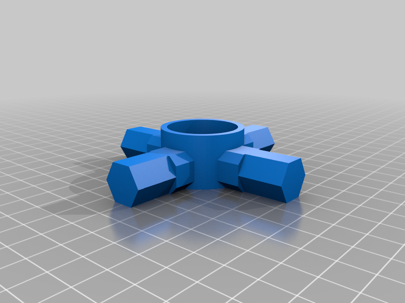 Free 3D file 4-Way 1/2" PVC Connector for Rotating Earring Display ...