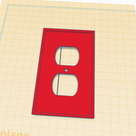 Download free STL file Wall Plate - 2 outlet rev 2 • 3D printer model ...