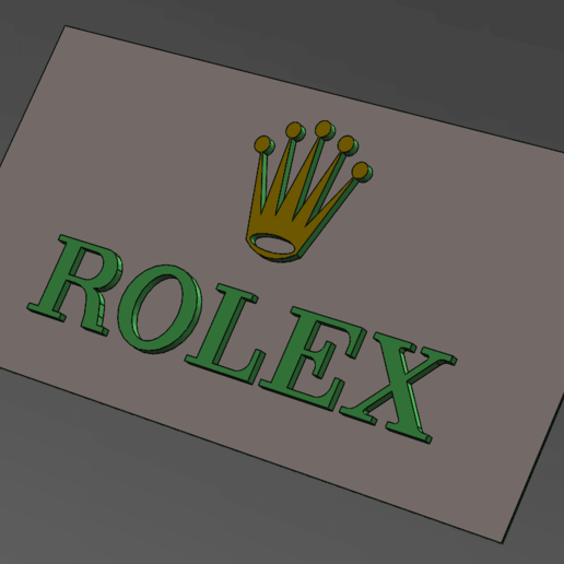 Download STL file ROLEX LOGO • 3D printer template ・ Cults