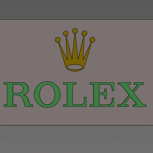 Download STL file ROLEX LOGO • 3D printer template ・ Cults