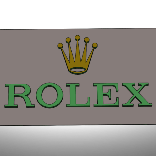 Download STL file ROLEX LOGO • 3D printer template ・ Cults