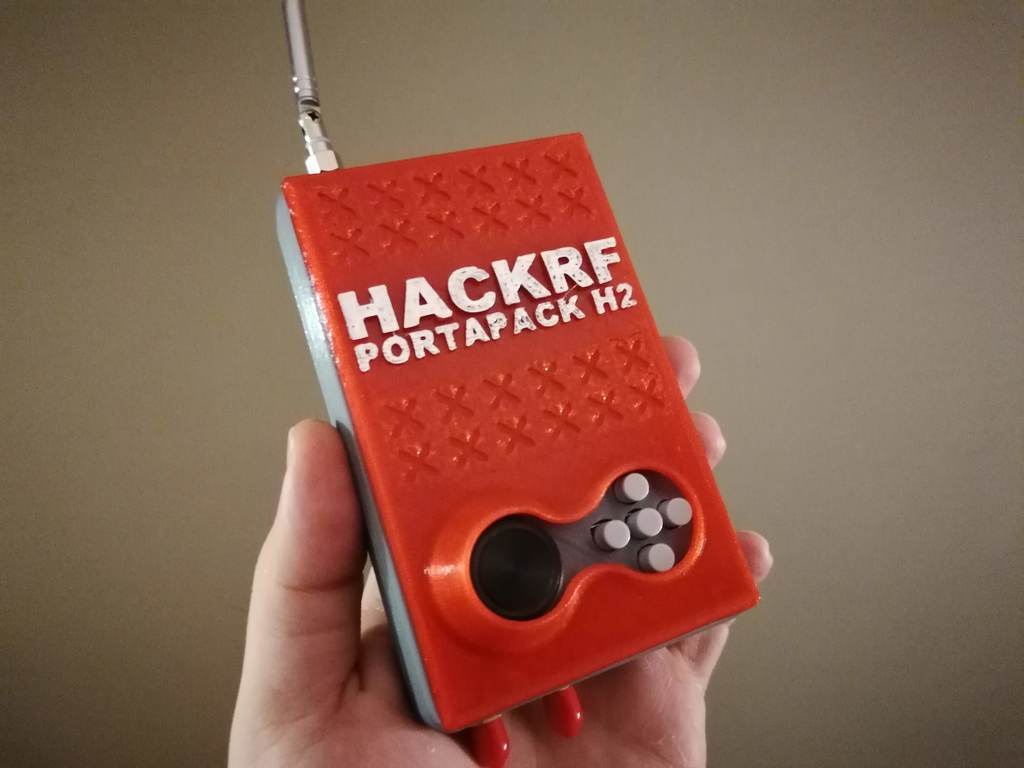 Free STL file Magnetic faceplate protector for HackRF Portapack H2 case ...