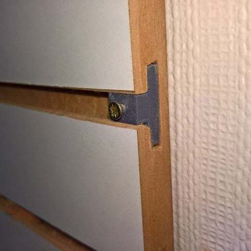 Download free 3D printer model Screw mount system for Slatwall/Slotted ...