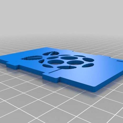 Download free STL file Raspberry logo - Improved customizable Top cover ...