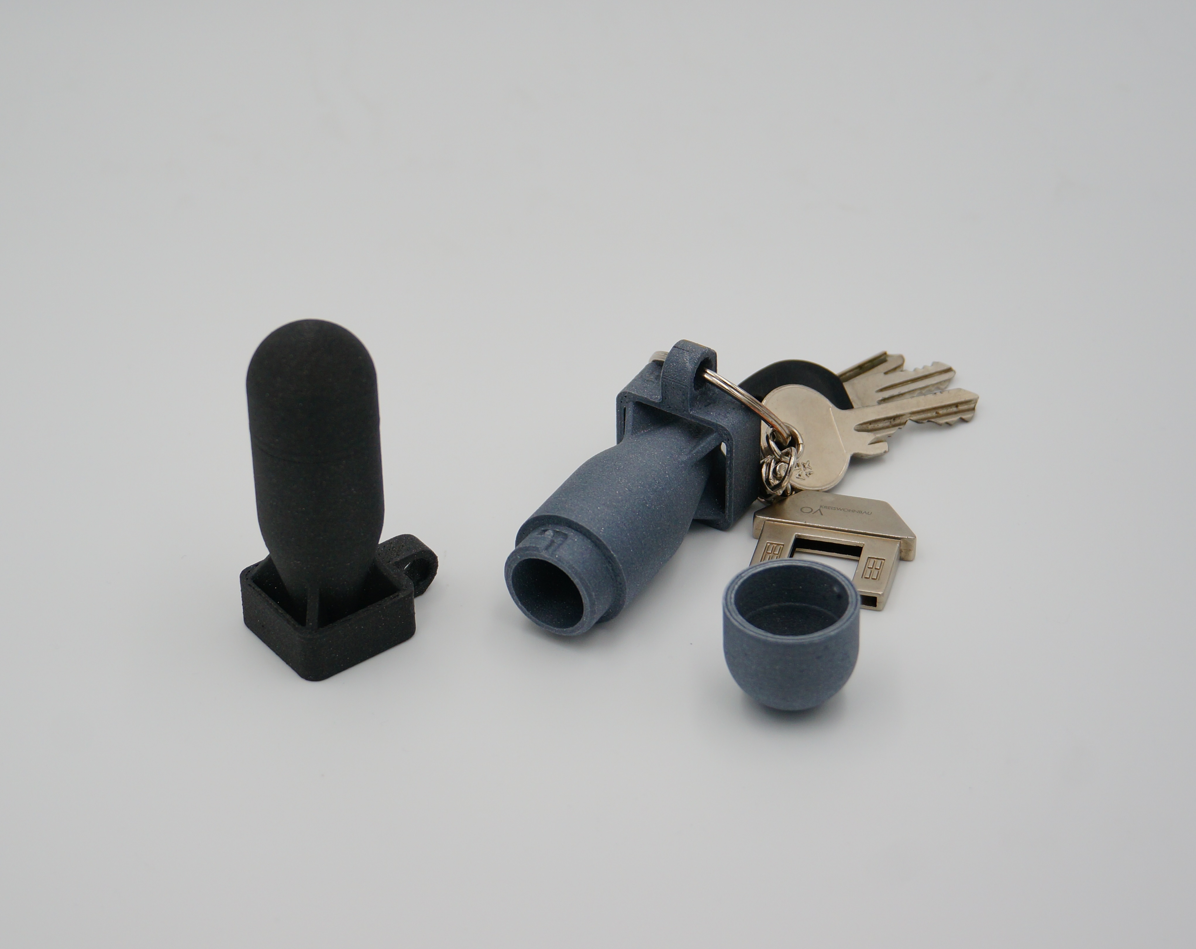 STL file Bomb keychain with hiden storage・3D printer design to download ...