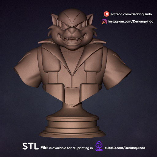 3D file Swat Kats fan art / T-Bone・3D printing design to download・Cults
