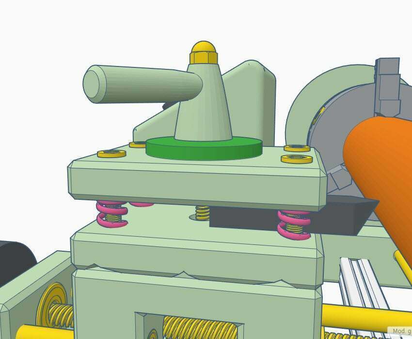 Download STL file CNC Lathe 450mm "Iron worm" • Template to 3D print ...