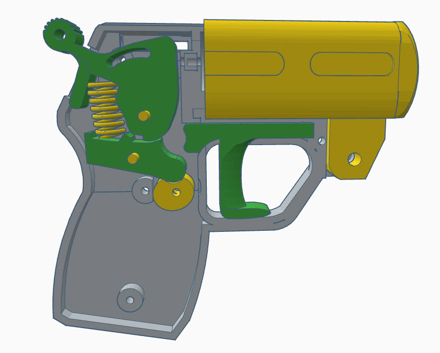 Free STL file FFK mini one-shot gun (PROP) 🔫・3D printer design to ...