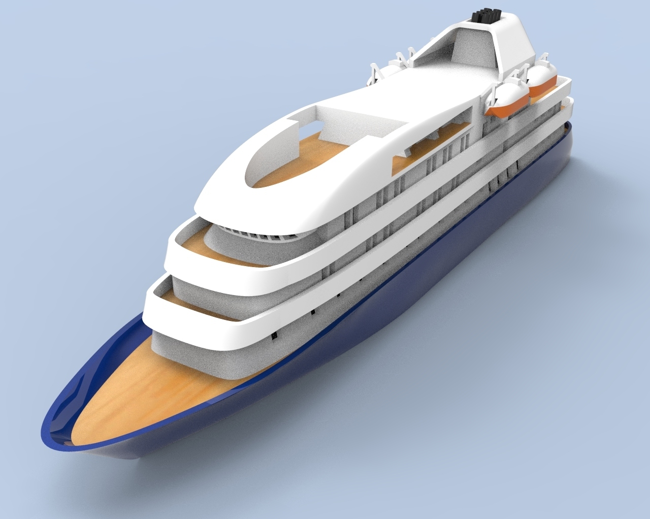 Download STL file Island Sky Cruise Ship 3D print model • Template to ...