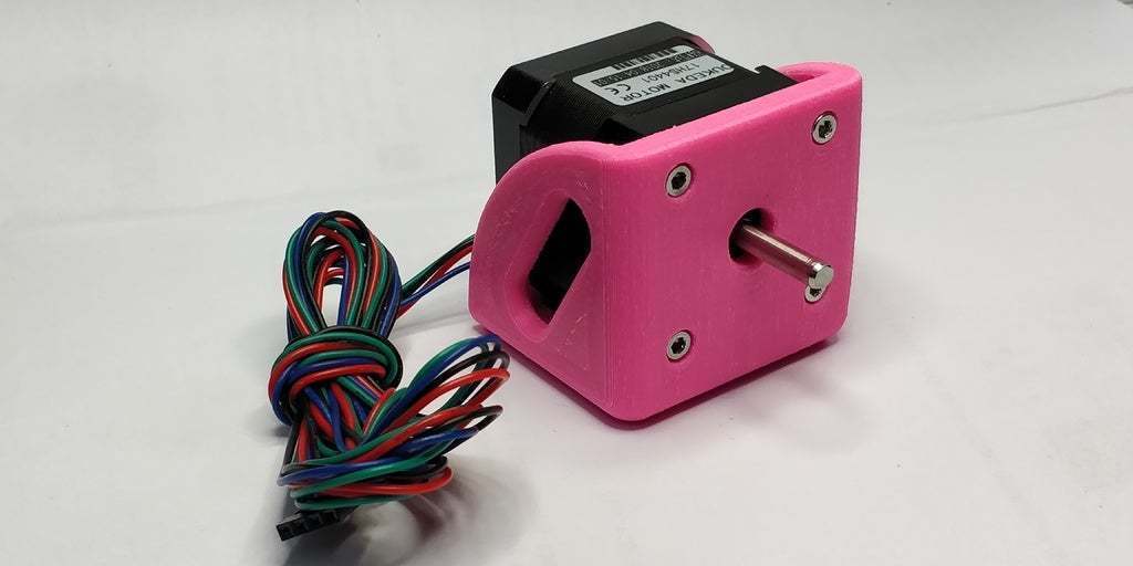 STL file NEMA 17 Mounting L Bracket Mount 42 series Stepper Motor ...