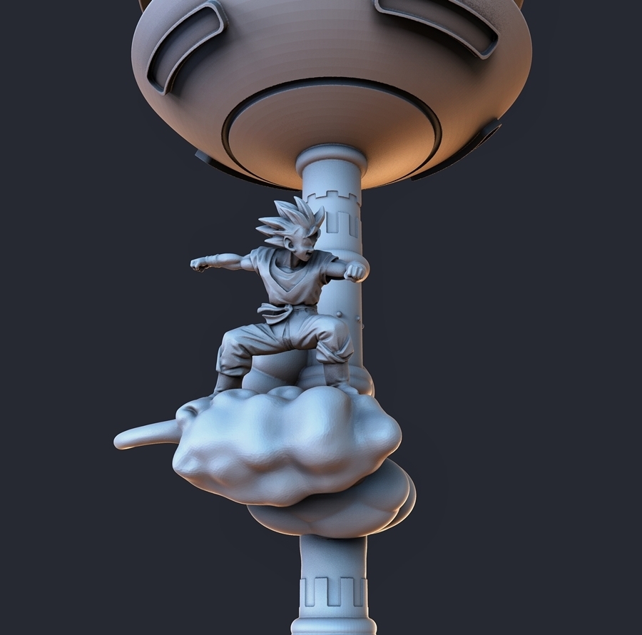 3D file Dragon Ball Karin Tower 🐉・3D printer design to download・Cults