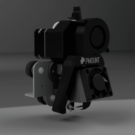 Download Free Stl File Pmount Ender 3 Cr10 Direct Drive For E3d V6 Bmg