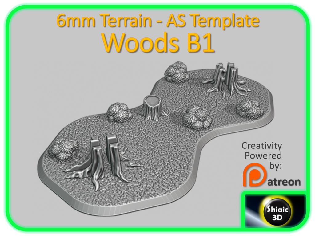 Free STL file AS Terrain Template - Woods B1 🧸・3D printable model to ...