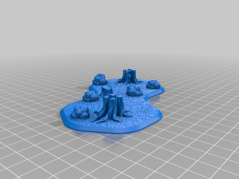Free STL file AS Terrain Template - Woods B1 🧸・3D printable model to ...