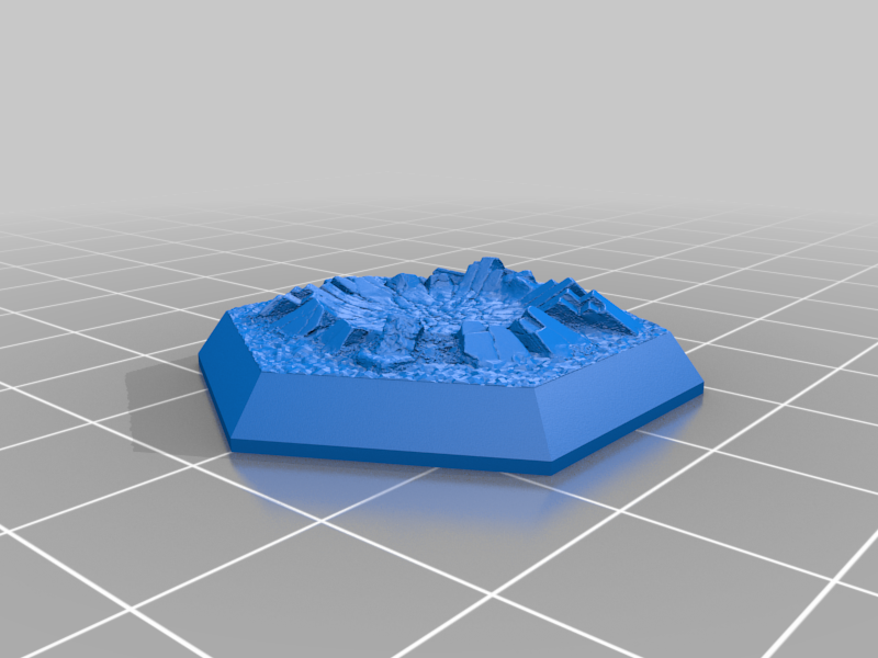 Free STL file Hex Base - Crater Set 🎲・3D printable model to download・Cults