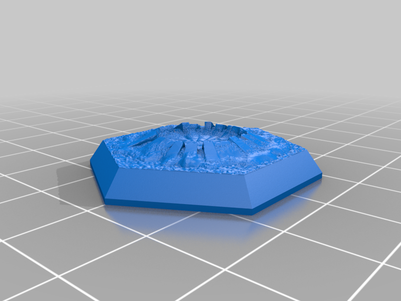 Free STL file Hex Base - Crater Set 🎲・3D printable model to download・Cults