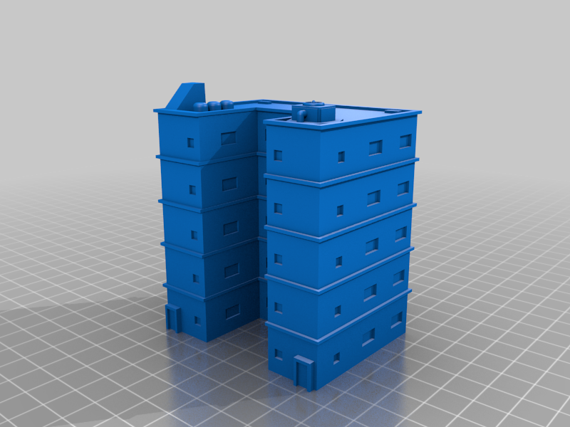 Free STL file Modern Residential Apartment Building - 6mm 🏢・3D printing ...