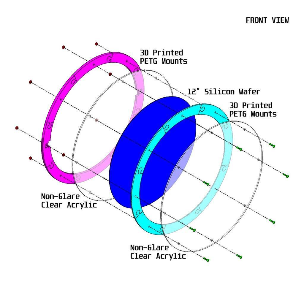 Free STL file Silicon Wafer Frame [12"] 🖼️・Template to download and 3D ...