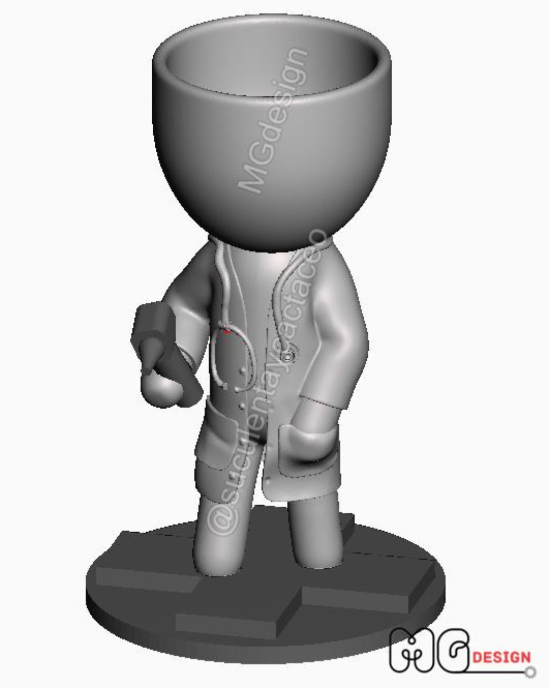 STL file Robert Plant Doctor - Robert Plant medical doctor・3D printing ...