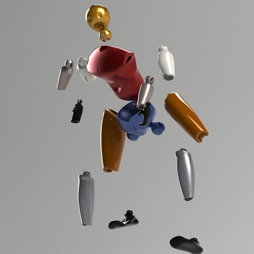 Download free STL file human robot • Object to 3D print ・ Cults