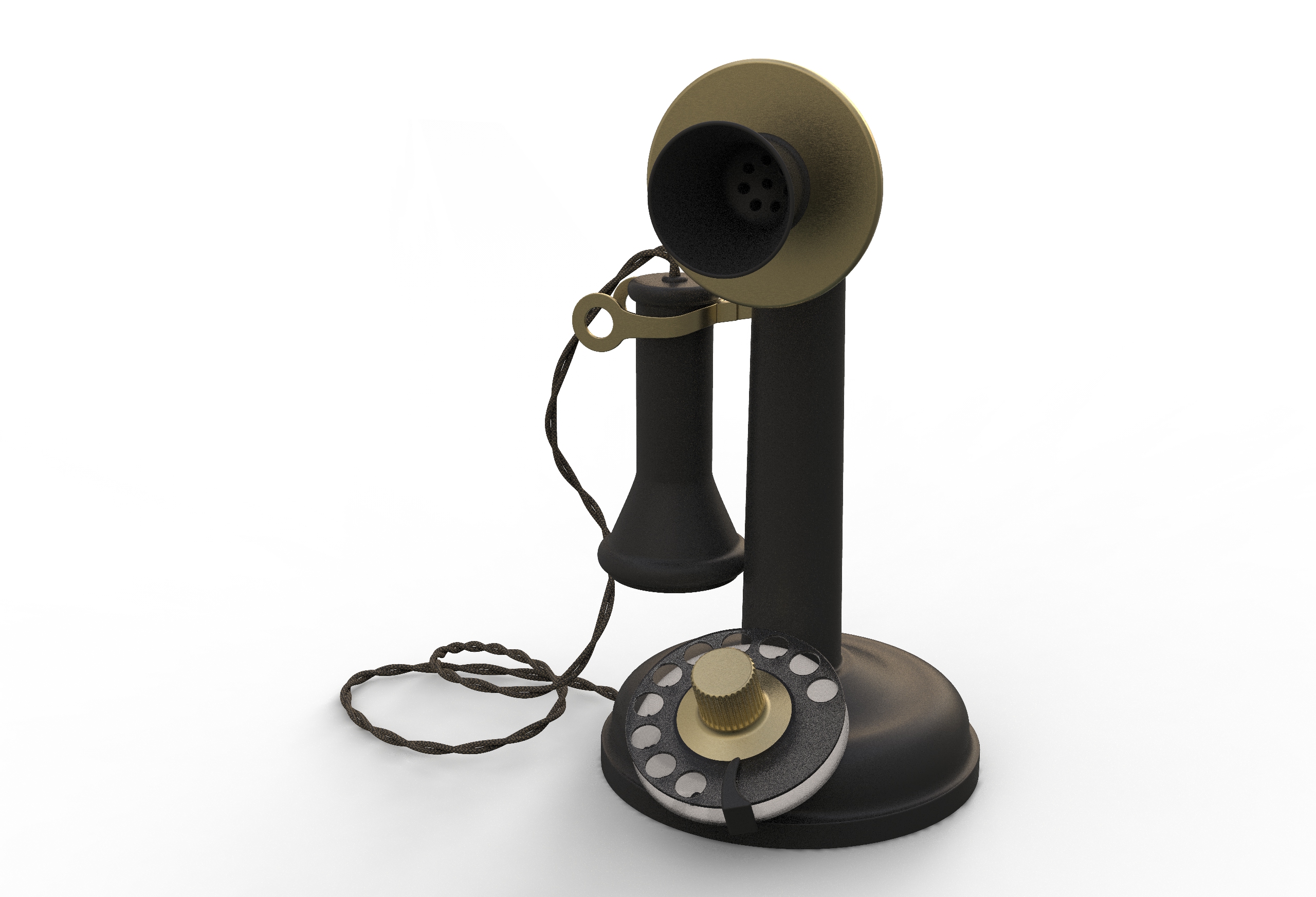 3D file antique ancient table phone・3D printer model to download・Cults