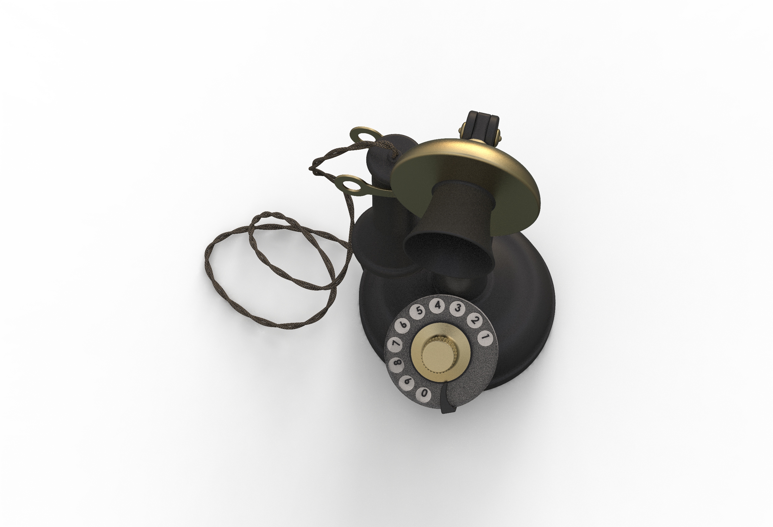 3D file antique ancient table phone・3D printer model to download・Cults