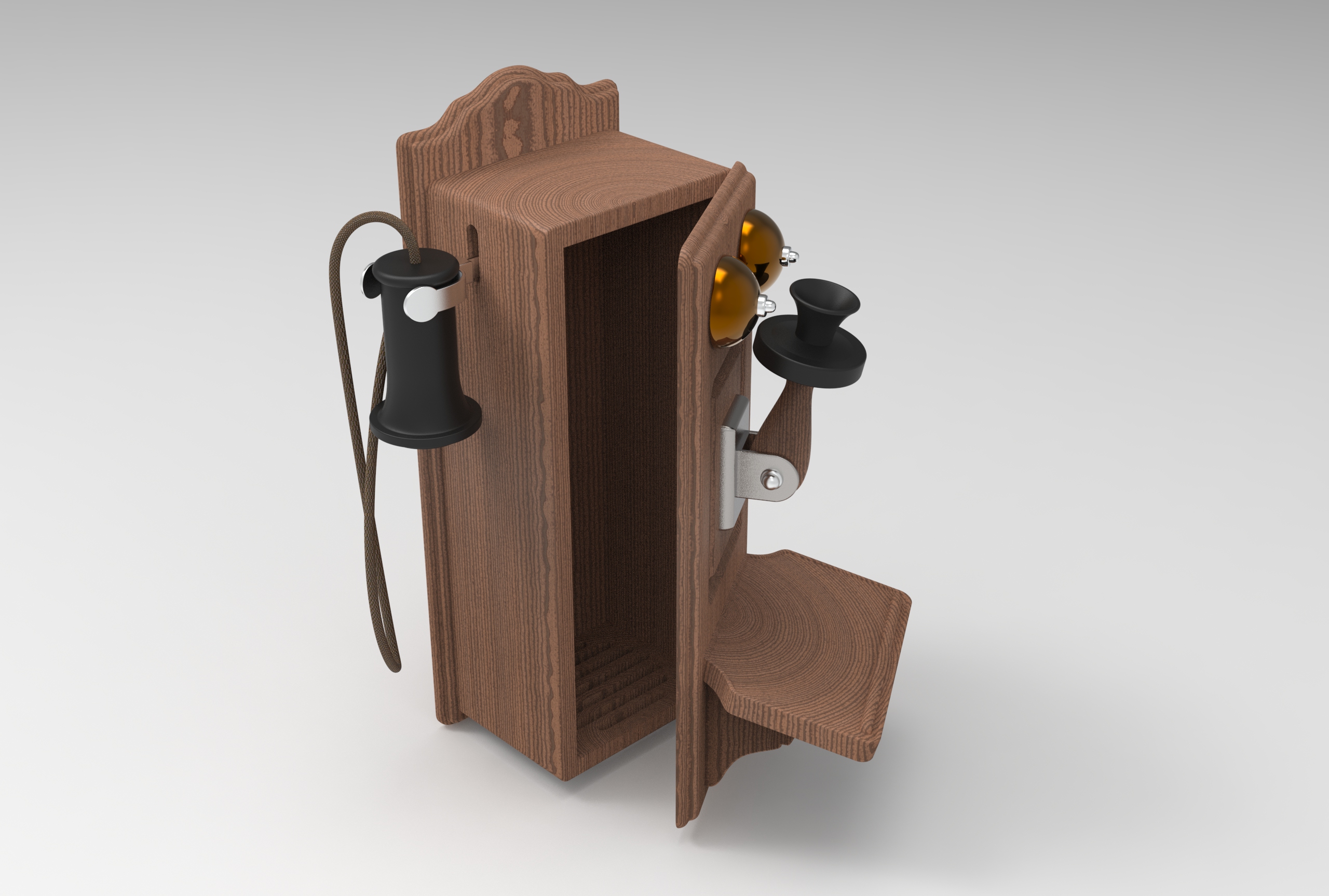 3D file antique wall phone 📞・3D printing model to download・Cults