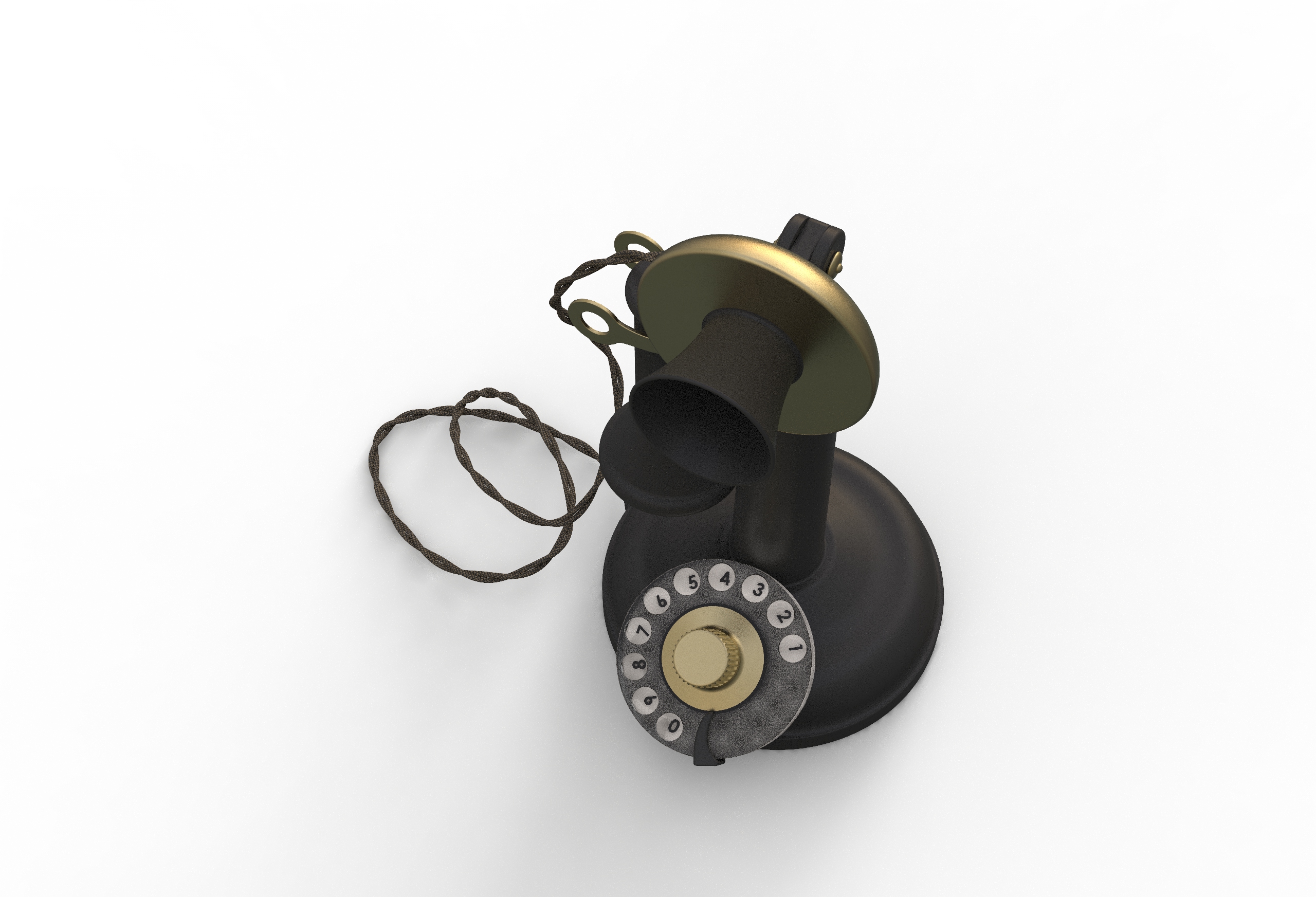 3D file antique ancient table phone・3D printer model to download・Cults