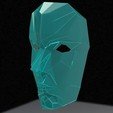 Download OBJ file poly face mask • 3D printable model ・ Cults