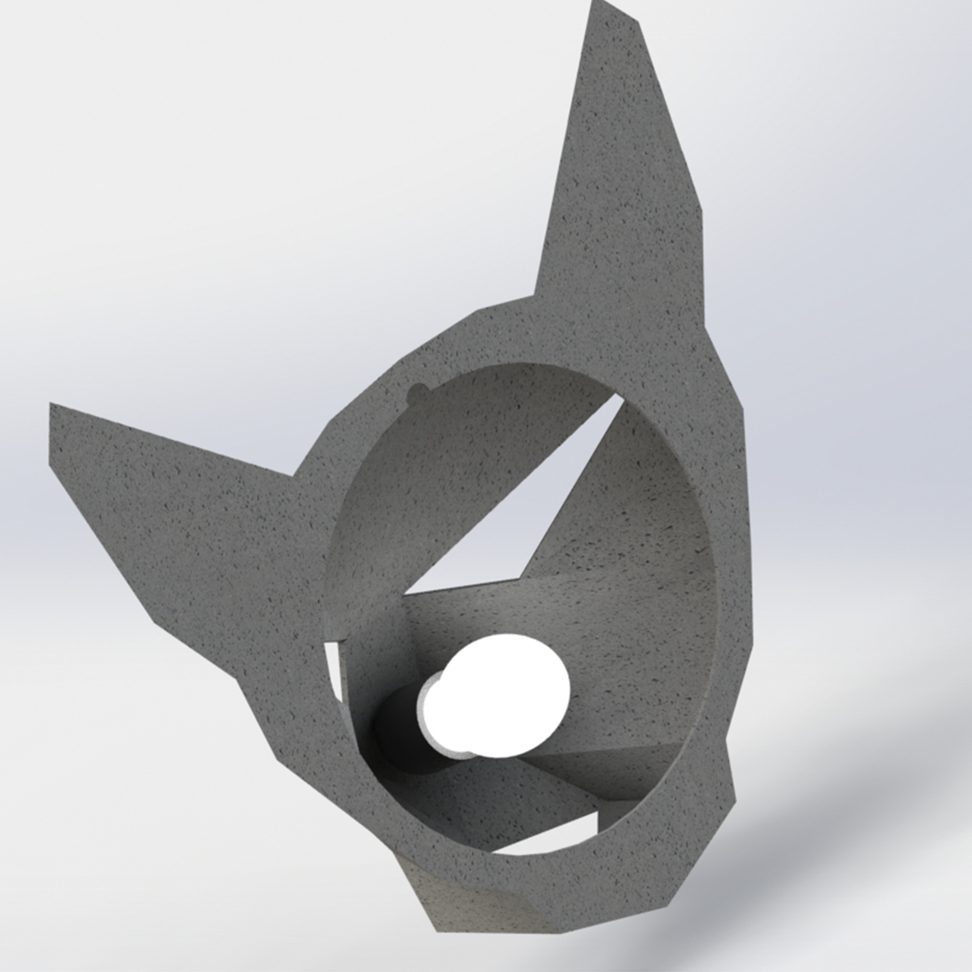 Download free STL file abstract cat face lighting • 3D printable ...