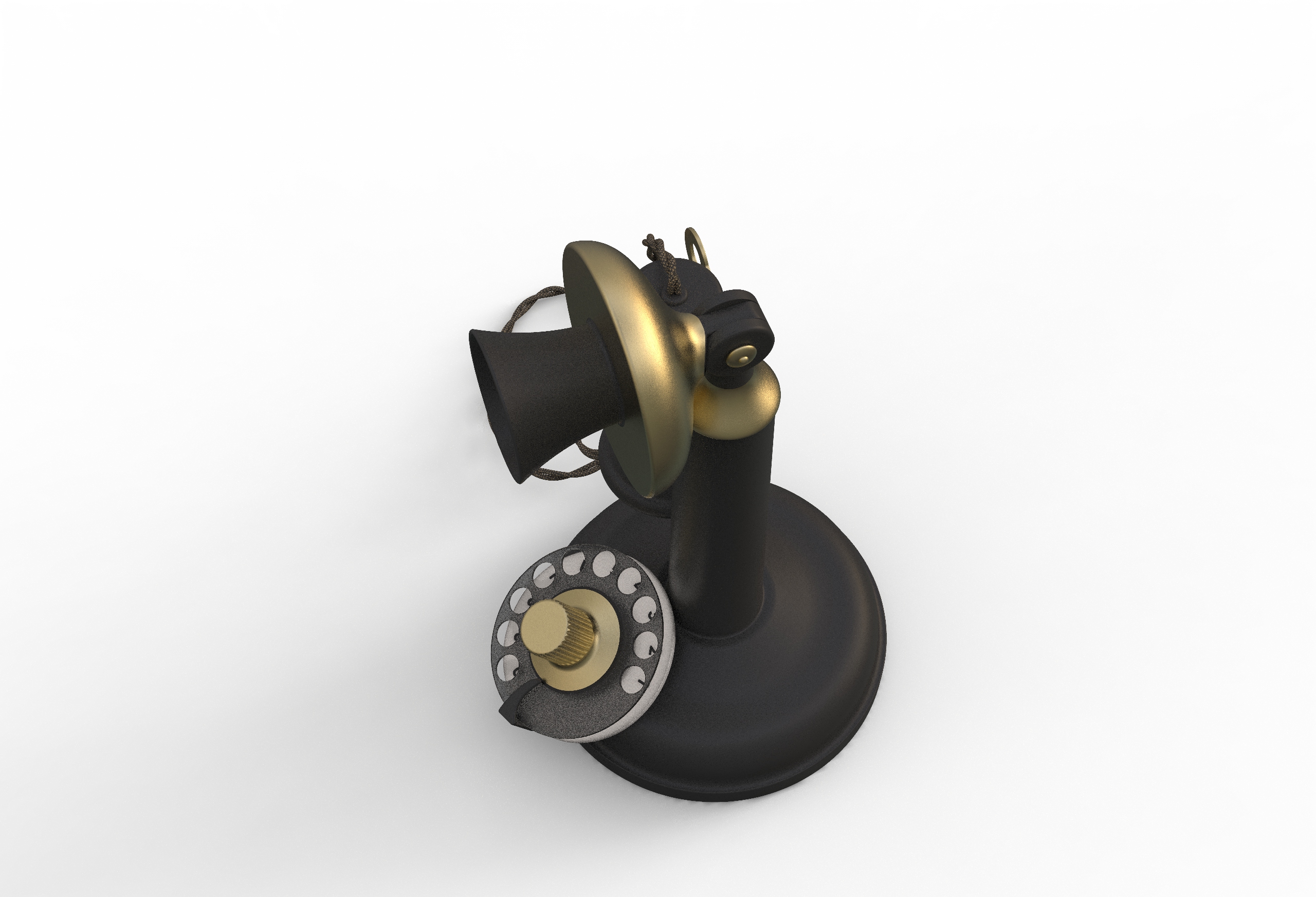 3D file antique ancient table phone・3D printer model to download・Cults