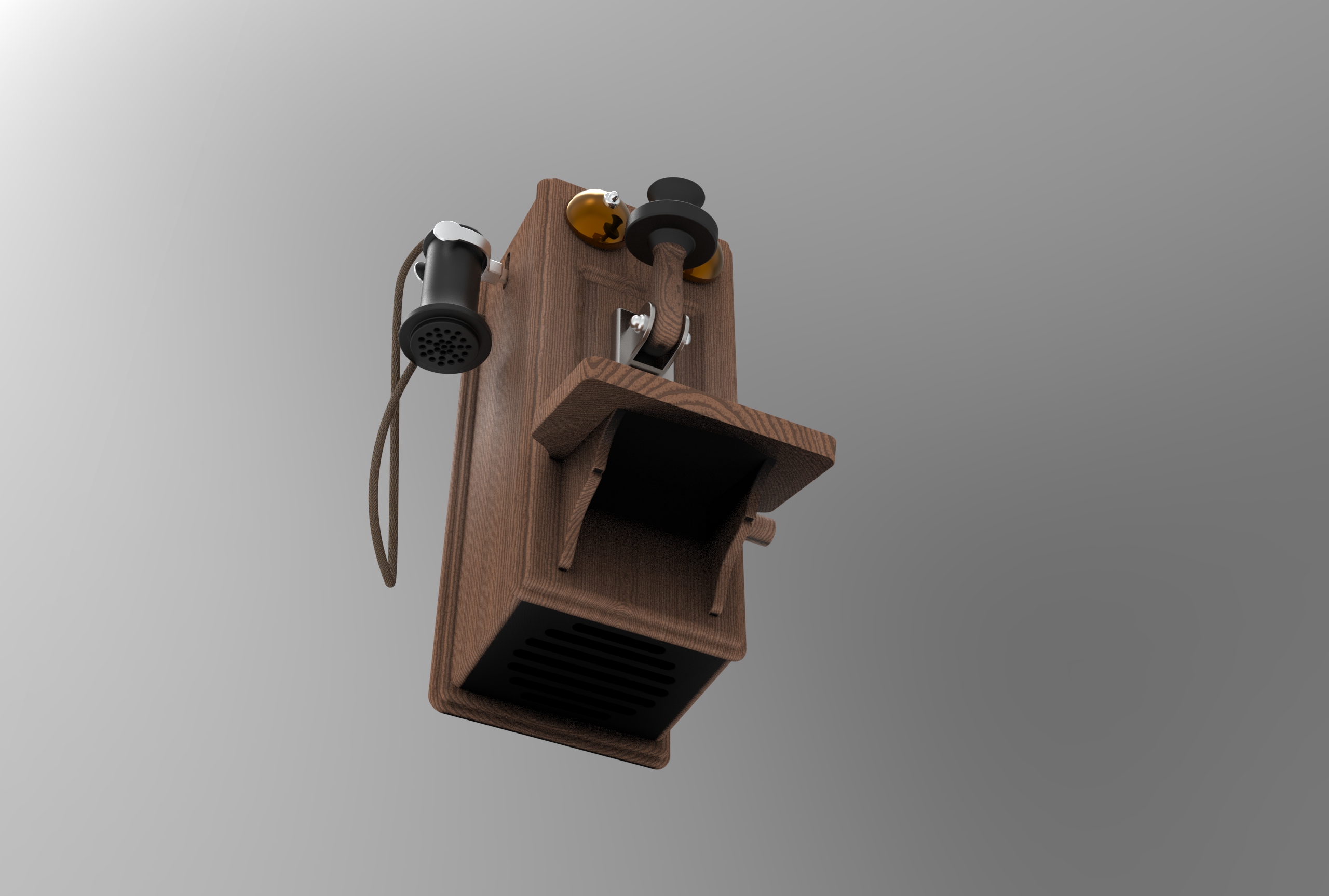 3D file antique wall phone 📞・3D printing model to download・Cults