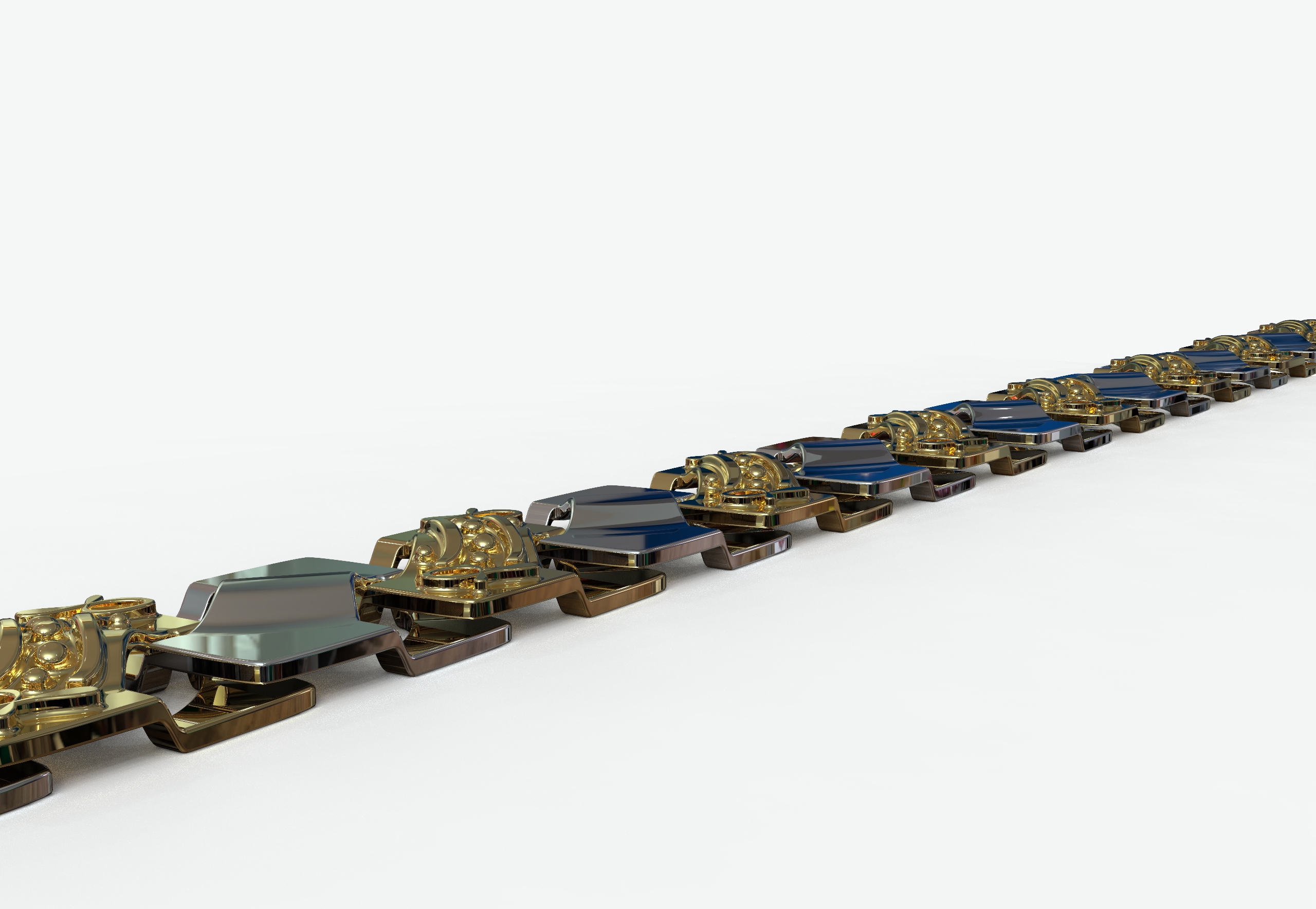 3D file square chain link 🟪・Template to download and 3D print・Cults