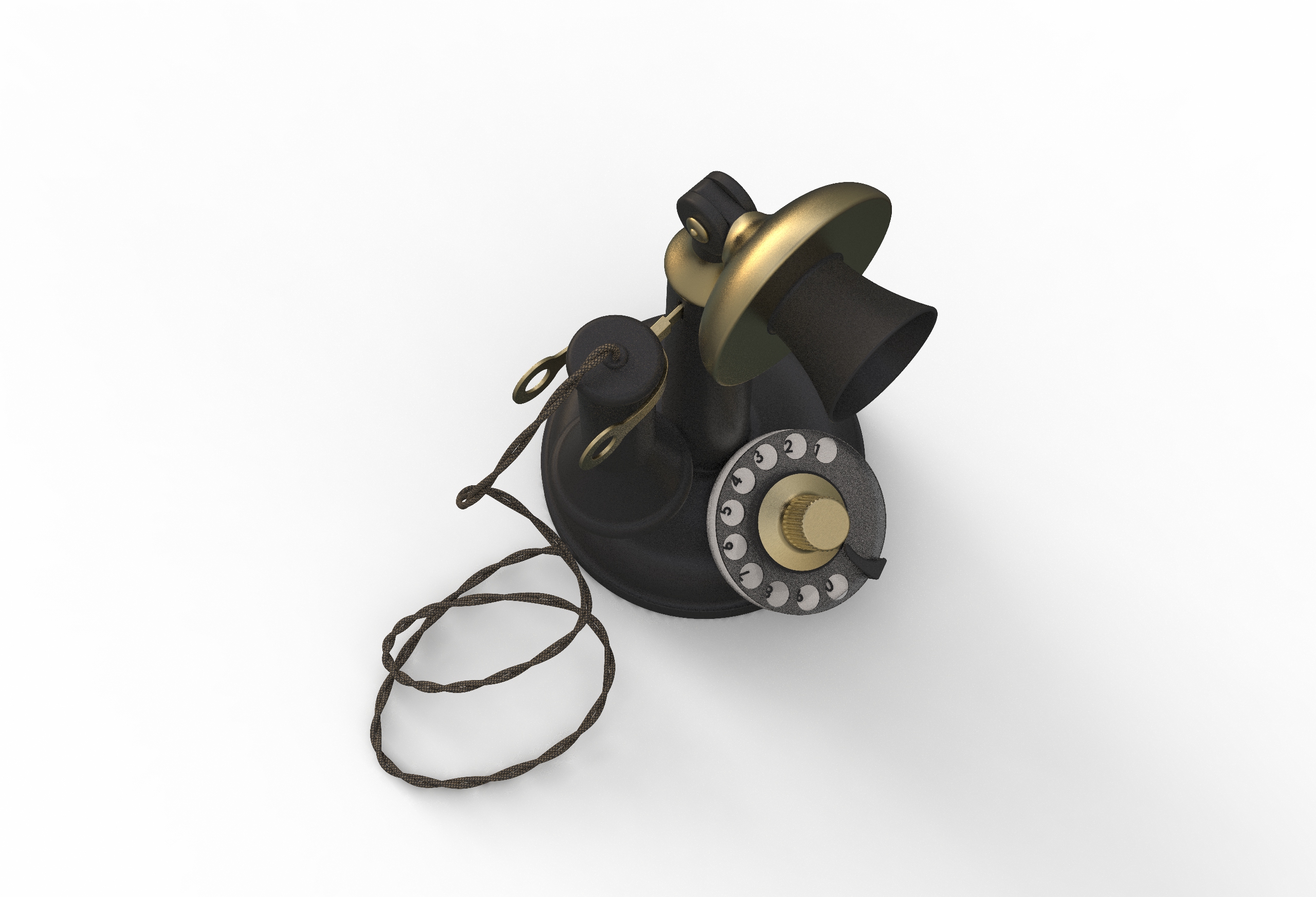 3D file antique ancient table phone・3D printer model to download・Cults