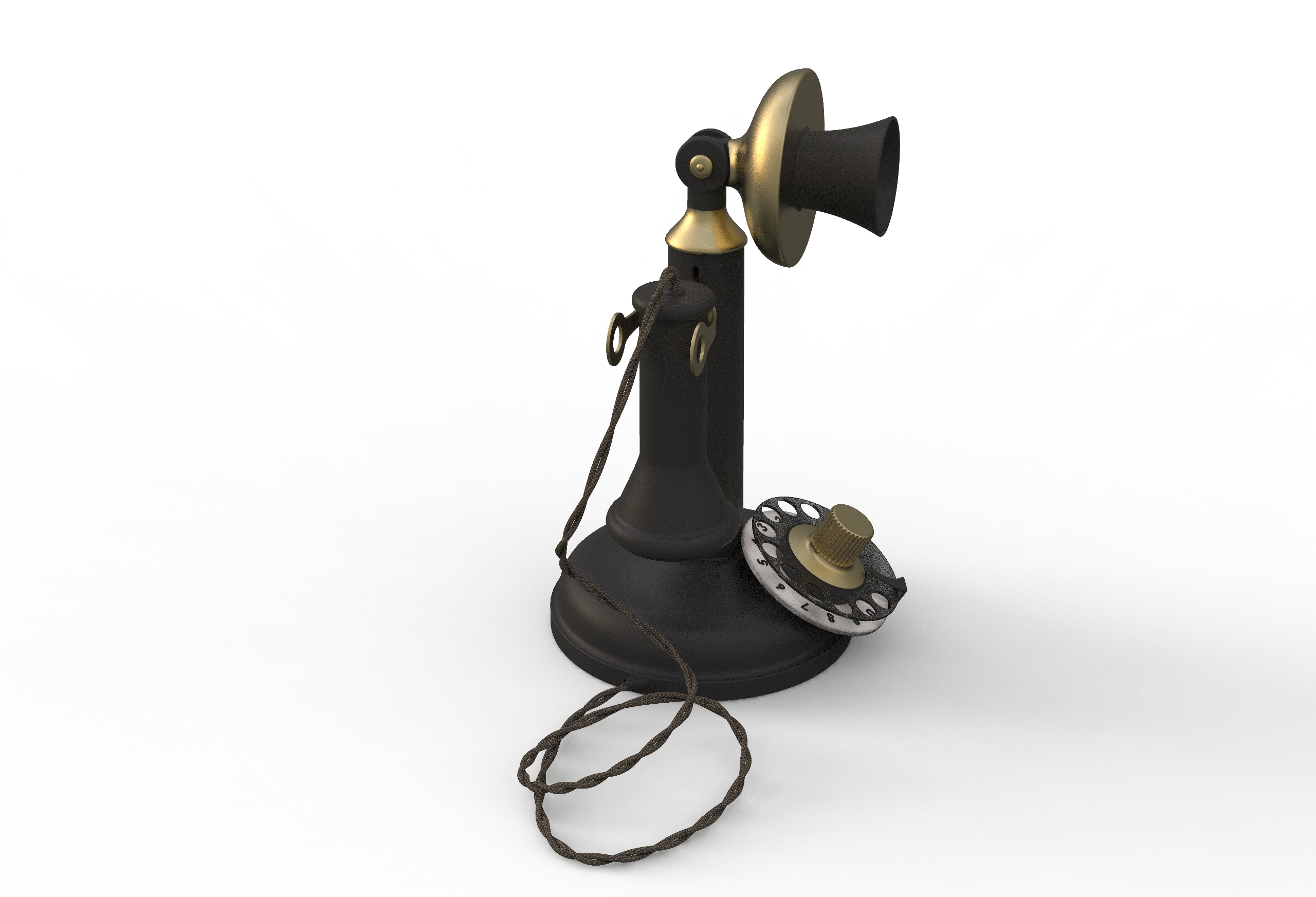 3D file antique ancient table phone・3D printer model to download・Cults