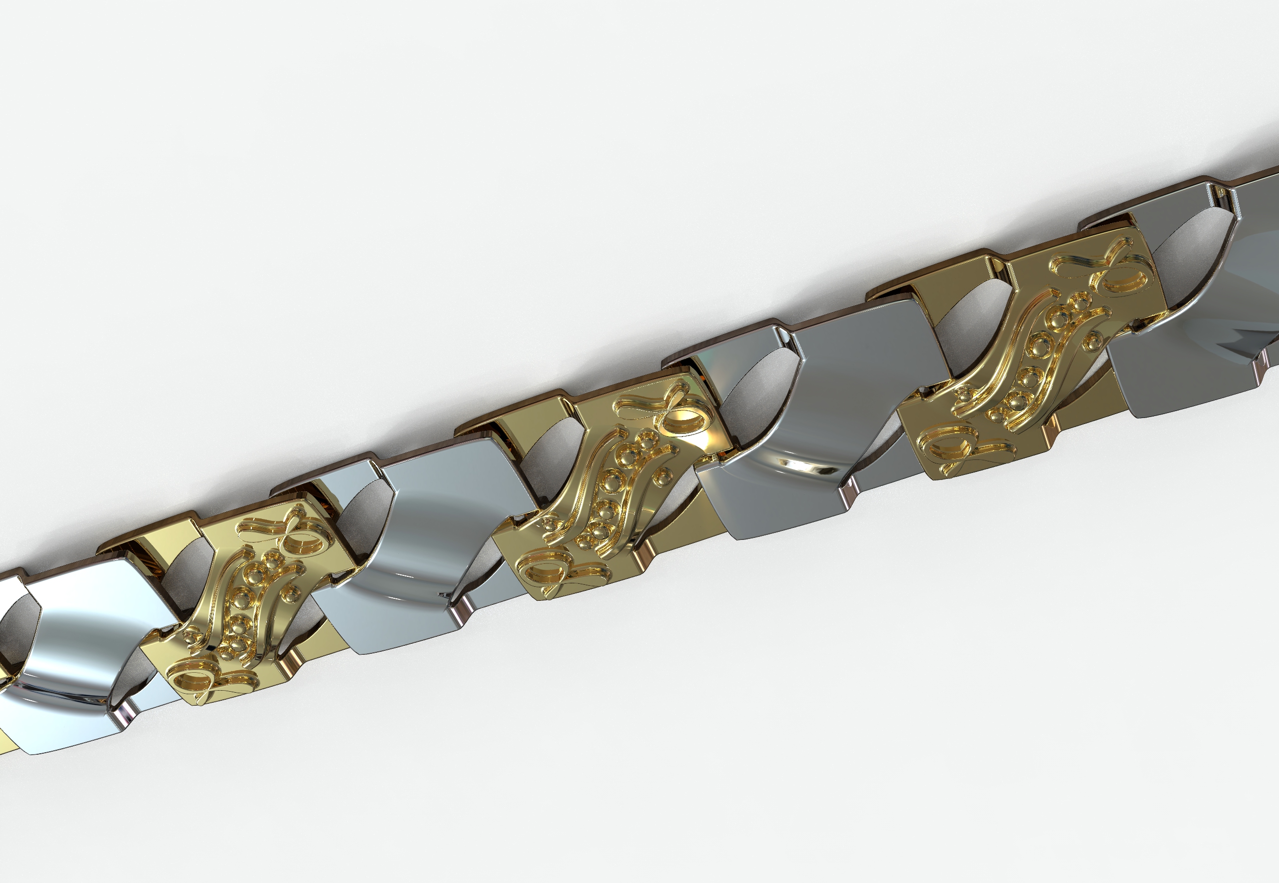 3D file square chain link 🟪・Template to download and 3D print・Cults