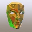 Download OBJ file poly face mask • 3D printable model ・ Cults