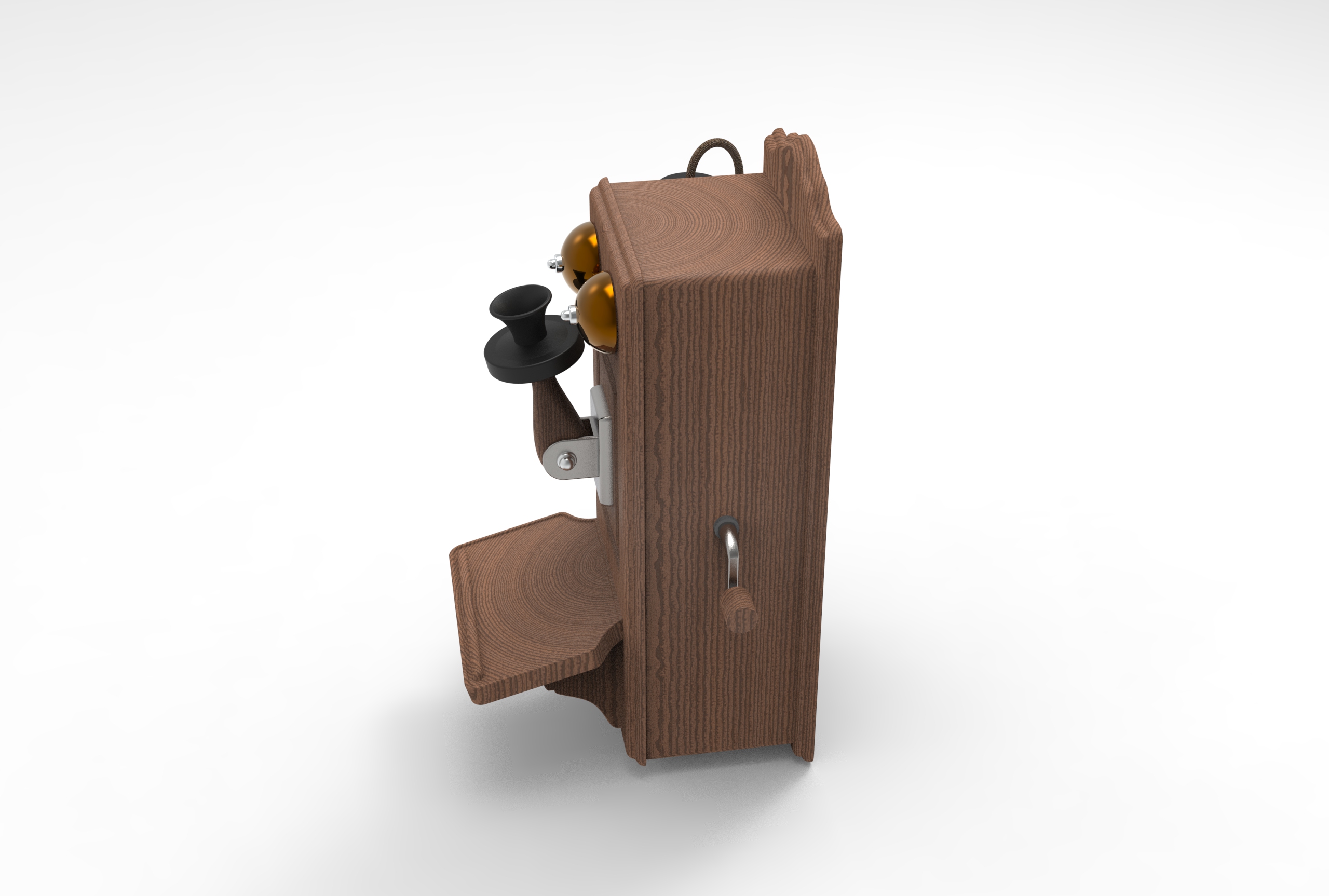 3D file antique wall phone 📞・3D printing model to download・Cults