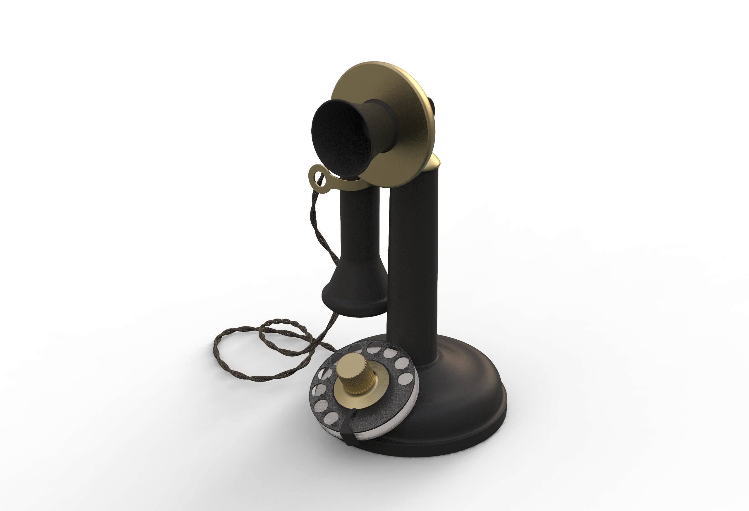 3D file antique ancient table phone・3D printer model to download・Cults