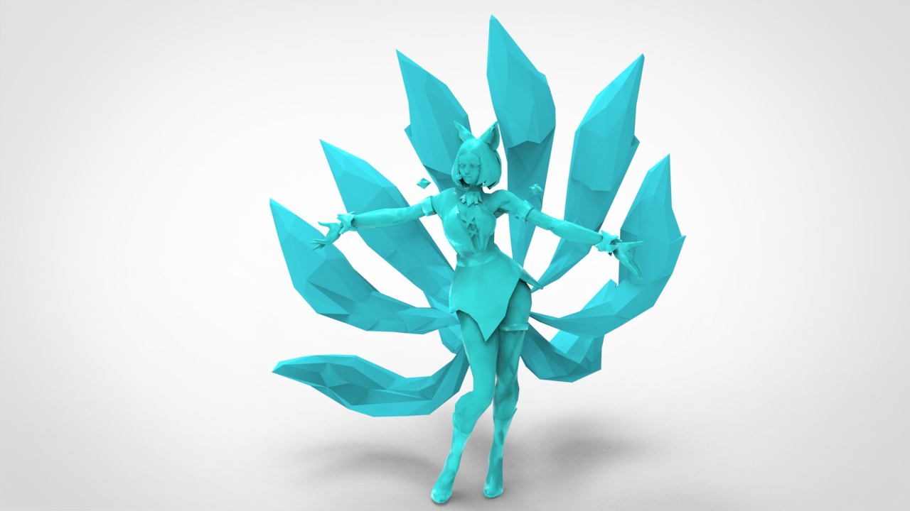 STL file Ahri KDA Prestige - League of Legends・3D print design to ...