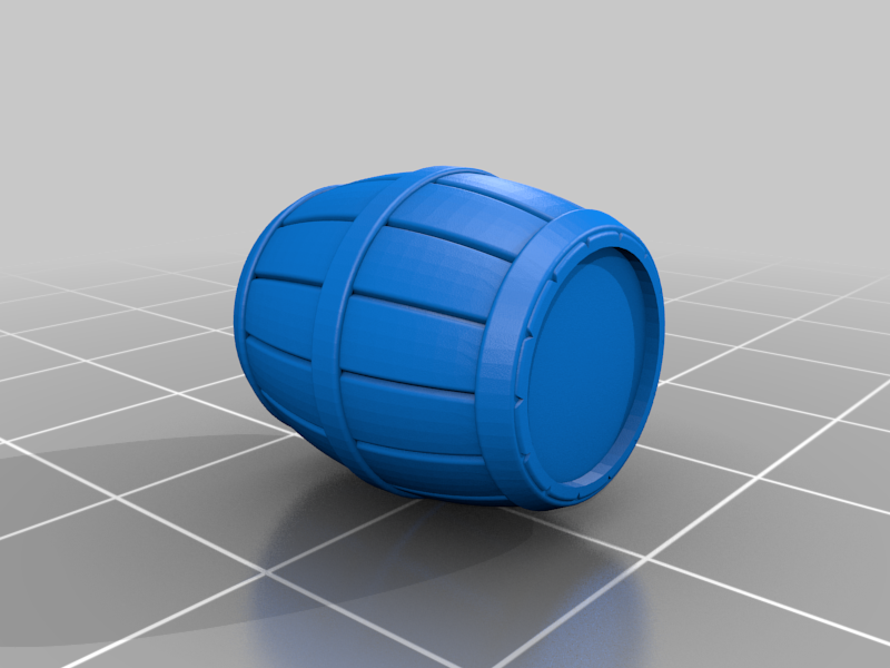 Free 3D file Wooden barrel・3D printing template to download・Cults